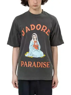 PARADISE NYC Graphic-print T-shirt - Grey