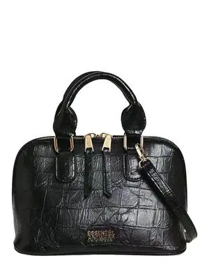 ESSENTIEL ANTWERP Croc-effect Zip-fastening Tote Bag