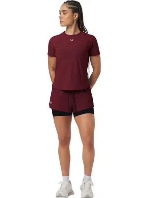 ASRV Laser Vent Established Tee - Crimson