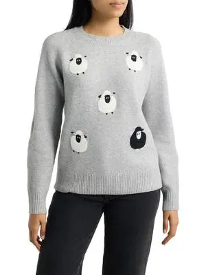 Bobeau Crewneck Sweater - H.grey