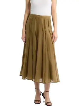 Deluc Journey Flared Maxi Skirt - Mink