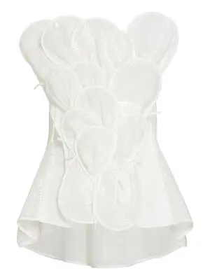 Maticevski Luminescent Sequined Blouse - White