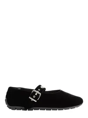 Simone Rocha Embellished Mary Jane Grip Ballerinas - Black