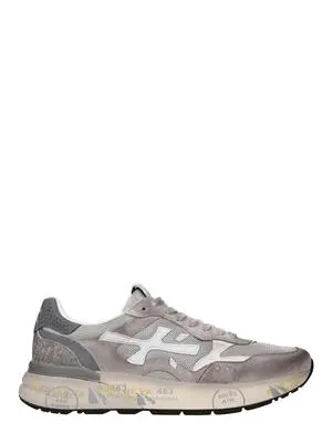 Premiata Mini Leather Sneakers For - Grey