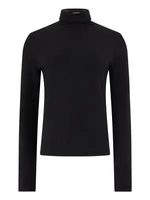 VINCE Vince High-Neck Long-Sleeve Top