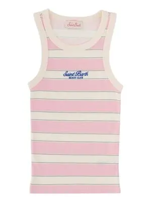 MC2 SAINT BARTH Mini Cotton Blend Top For - Multicolour
