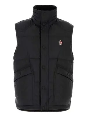 Moncler Polyester Sleeveless Evans Down Jacket - Black