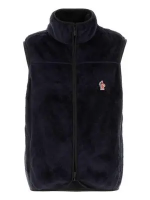 Moncler Technical Stretch Vest For - Blue