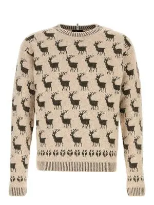 Moncler Embroidered Alpaca-blend Sweater - Printed