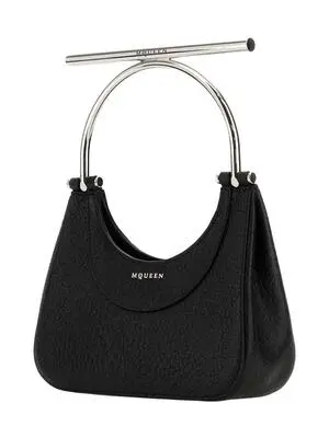 Alexander McQueen Ladies Mini T-bar Bag - Black