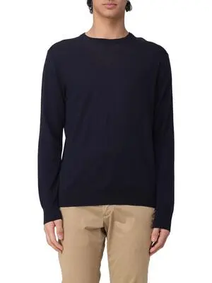 BALLANTYNE Pure Wool Long-sleeved Crewneck Jumper - Blue