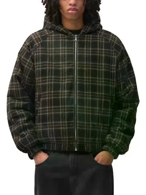 ARTE ANTWERP Check-pattern Reversible Jacket - Black