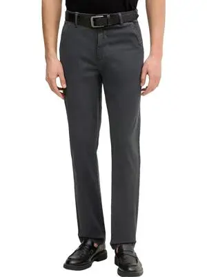 LINDBERGH Belted Chino Trousers - Grey