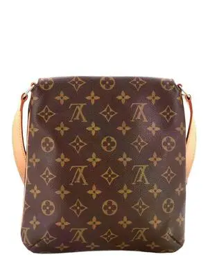 LOUIS VUITTON Musette Salsa Handbag Monogram Canvas Pm Shoulder Bag - Brown