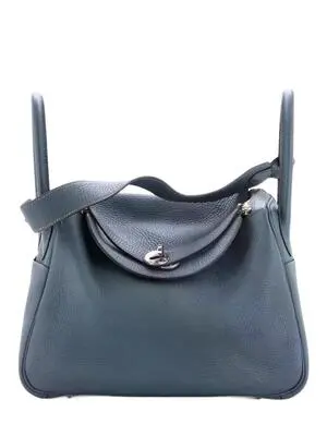 Hermès Lindy Bag Clemence 30 Shoulder Bag - Blue