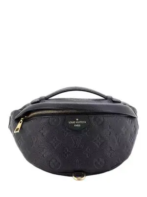 LOUIS VUITTON Bum Bag Monogram Empreinte Leather Belt Bag - Black