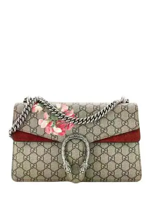 Gucci Dionysus Bag Blooms Print Gg Coated Canvas Small Shoulder Bag - Brown