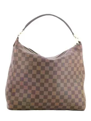 LOUIS VUITTON Portobello Handbag Damier Pm Hobo Bag - Brown