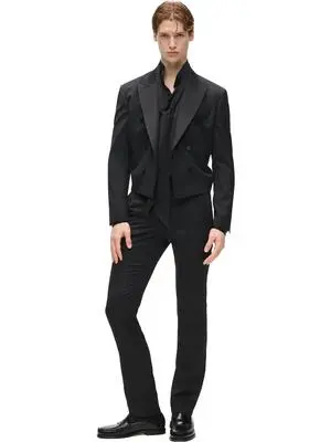 Karl Lagerfeld Kl Studio Regular-fit Wool Suit Pants - Black