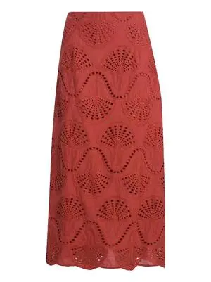 A.REN Cannes Eyelet Midi Skirt