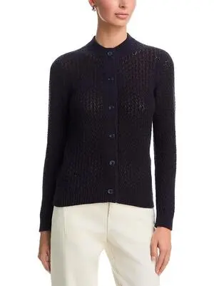 ELEVENTY Crewneck Cashmere Cardigan Sweater