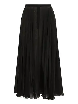 Dolce & Gabbana Chiffon Circle Skirt - Black