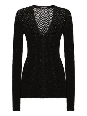 Dolce & Gabbana Lace Cardigan - Black