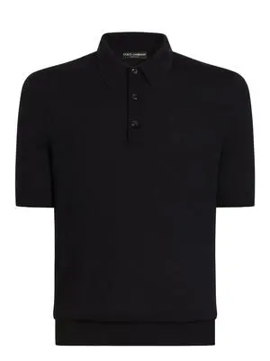 DOLCE & GABBANA Cashmere Polo Shirt
