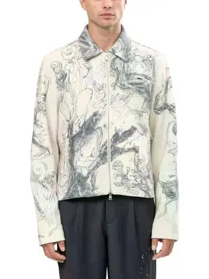 DOMREBEL Drawings Sketch-print Jacket - Neutrals