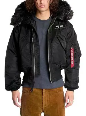Alpha Industries 45/p Hooded Jacket - Black