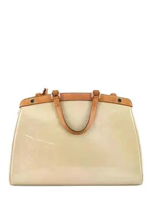 LOUIS VUITTON Brea Handbag Monogram Vernis Mm Satchel - Neutrals