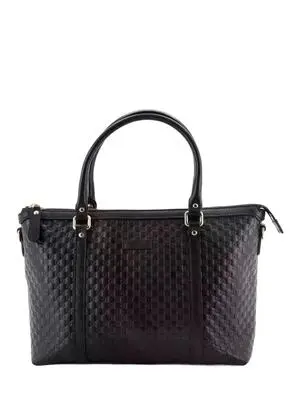 GUCCI Margaux Tote Microguccissima Leather Small Satchel