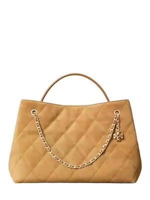 TORY BURCH Fleming Suede Carryall Bag