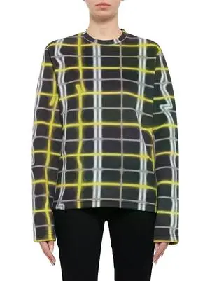 KENZO Check-print Long-sleeve T-shirt