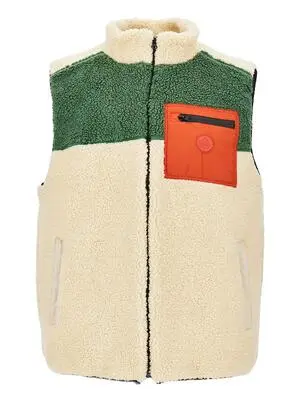 MAUNA KEA Color-block Sherpa Vest An