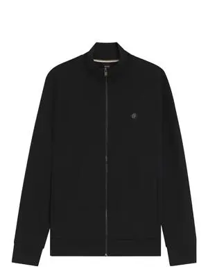 Hugo Boss Logo Patch Zip-up Jacket - Black
