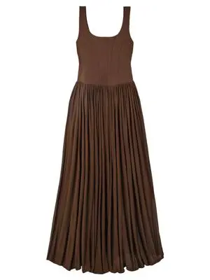 Simkhai Jamie Jersey Midi Dress - Brown