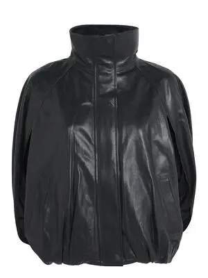 Simkhai Nappa Jada Leather Jacket - Black