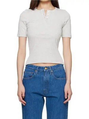 FLORE FLORE Jess T-shirt - Light Gray