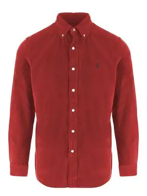Polo Ralph Lauren Ribbed Velvet Shirt - Red