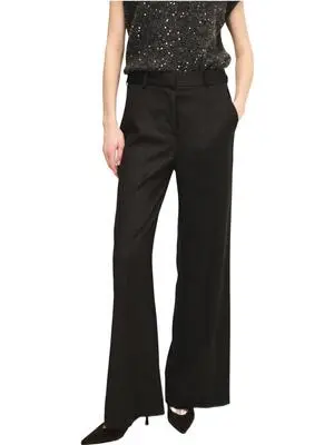 PANICALE Chevron Palazzo Trousers