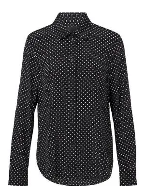 NILI LOTAN Gana Polka-Dot Silk Shirt