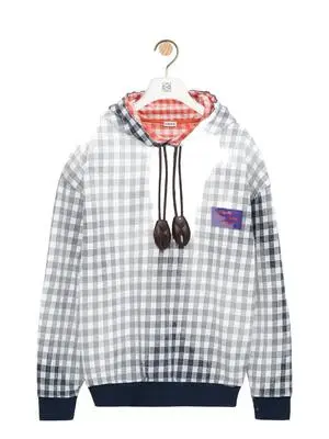 Loewe Hoodie In Cotton - Red/blue/white