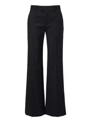 NILI LOTAN Bethany Striped Flared Trousers - Blue