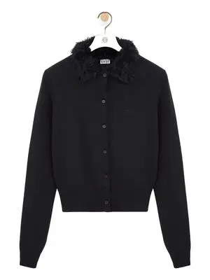 Loewe Cardigan In Wool - Black