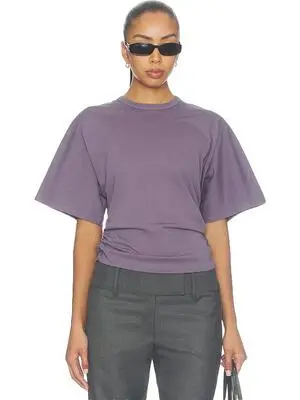 PISTOLA Pistola Veronica Kimono Sleeve Fitted Tee In Purple.