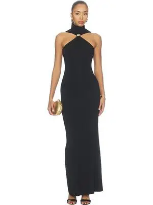 Superdown Gemma Turtleneck Maxi Dress - Black