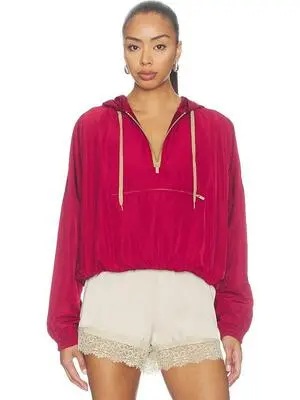 Year Of Ours Charlie Pullover In Burgundy - Maroon