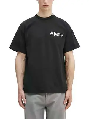 NO PROBLEMO Graphic-print Logo-print T-shirt - Black
