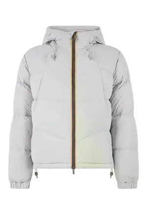 K-WAY Hooded Quilted Jacket - Grey
